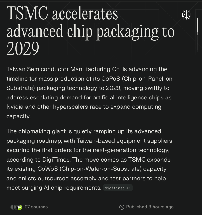TSMC Accelerates CoPoS Rollout to 2028-2029: 310mm Panels to Power Next ...